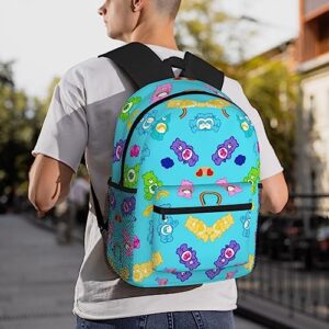 Emiyrtn Color Cute Bear Backpack, 15.7 Inch Lightweight Travel Backpack, Unisex Casual Backpack