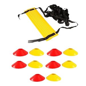 TYTOGE Speed Agility Train Kit Agility Football Ladder Soccer Cones Training Equipment with Bag