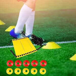 TYTOGE Speed Agility Train Kit Agility Football Ladder Soccer Cones Training Equipment with Bag