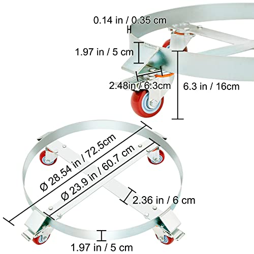 55 Gallon Heavy Duty Drum Dolly