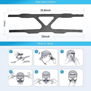 CPAP Headgear Strap- Replacement Headgear Strap for Universal Version - Extra Soft with Plush Straps (Economy)