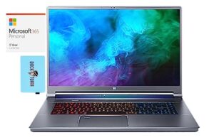 acer predator triton 500 se gaming & entertainment laptop (intel i7-11800h 8-core, 16gb ram, 512gb ssd, 16.0" 165hz win 10 home) with ms 365 personal, dockztorm hub