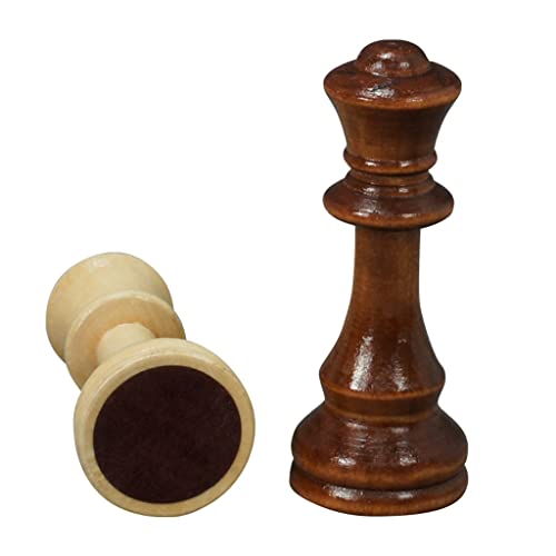 FBITE Portable Chess Set Wooden Chess Set,Board Game for Adults & Kids,Wood Chessboard, Magnetic Pieces,Travel-Friendly Chess for Easy Storage International Chess