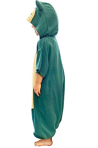 SAZAC Kigurumi - Pokemon - Snorlax - Summer Onesie Jumpsuit Halloween Costume - Kids Size (7-9 Year Old)