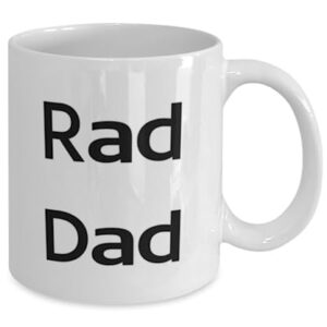 Rad Dad Papa 11oz 15oz Mug, Fancy Papa Gifts, Cup For Dad from Son, Coffee mug, Tea mug, Travel mug, Ceramic mug, Funny mug, Unique mug