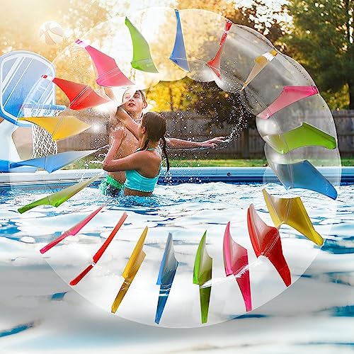 MorTime Inflatable Roller Float, 65'' Colorful Water Wheel, Swimming Pool Roller Toy for Kids and Adults Outdoors