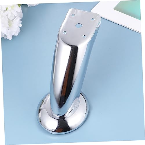 DOITOOL 4pcs 5 Metal Bed Riser Iron Furniture Riser Bed Support Leg Tool Home Accessories Non-Slip 5 Holes Legs Silver Pig Feet Household Storage Cabinet Metal Legs Furniture Support