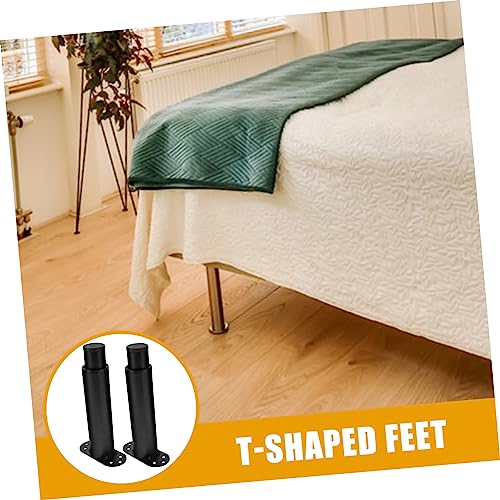 Homoyoyo 2pcs Bed Support Legs Coffee Table Legs Adjustable Bed Legs Adjustable Bed Risers Picnic Table Leg Metal Table Legs Coffee Table Extender Bed Replacement Parts Bed Frame Leg Covers