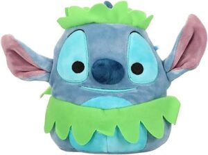 squishmallows sqk1954 stitch in hula skirt 8-inch