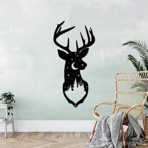 hussio deer metal sign, buck deer wall hanging, deer hunting wall art, deer home decor, deer head, hunting sign, deer, hunting, metal sign