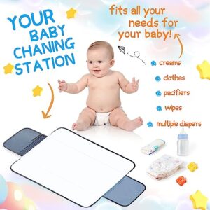 PHOEBUS BABY Portable Changing Pad Travel - Waterproof Foldable Diaper Changing Mat - Lightweight & Compact Changing Station, Newborn Baby Gifts