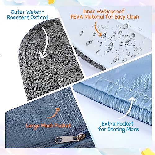 PHOEBUS BABY Portable Changing Pad Travel - Waterproof Foldable Diaper Changing Mat - Lightweight & Compact Changing Station, Newborn Baby Gifts