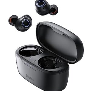 Baseus Wireless Earbuds, 140H Playback -48dB Active Noise Cancelling Bluetooth 5.3 Earbuds with IPX6 Waterproof 4 ENC Mics 0.038s Low Latency Fast Charge Ear Buds for Android iOS(Bowie MA10)