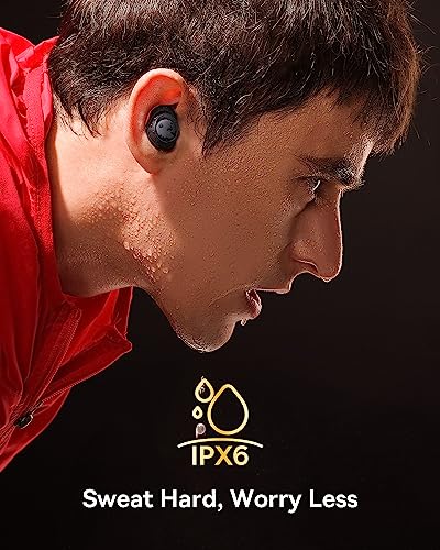 Baseus Wireless Earbuds, 140H Playback -48dB Active Noise Cancelling Bluetooth 5.3 Earbuds with IPX6 Waterproof 4 ENC Mics 0.038s Low Latency Fast Charge Ear Buds for Android iOS(Bowie MA10)