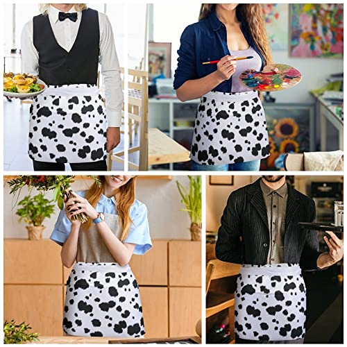 ZGVDVZ Dalmatian Print Pattern Apron With 3 Pockets For Aldult Kitchen Chef Aprons For Cooking Baking Gardening