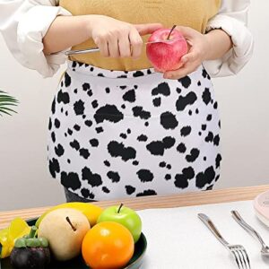 ZGVDVZ Dalmatian Print Pattern Apron With 3 Pockets For Aldult Kitchen Chef Aprons For Cooking Baking Gardening