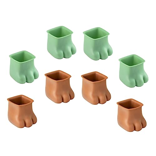 ibasenice 8pcs Silicone Table and Chair Foot Cover Cat Furniture Protector Desk Riser Couch Risers Anti- Slip Chair Leg Caps Sofa Lifters Chair Feet Covers Chair Feet Silicone Covers Small