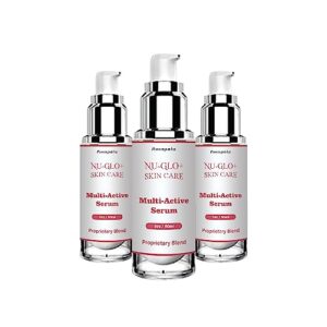 nu-glo serum - nu-glo multi active serum (3 pack, 6oz)