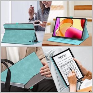 Fintie Case for Amazon Fire Max 11 Tablet (13th Generation, 2023 Release) - [Corner Protection] Multi-Angle Viewing Stand Cover with Pocket & Pencil Holder, Auto Sleep Wake, Turquoise