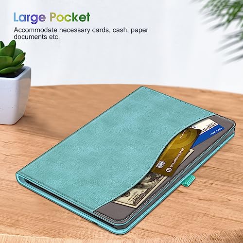 Fintie Case for Amazon Fire Max 11 Tablet (13th Generation, 2023 Release) - [Corner Protection] Multi-Angle Viewing Stand Cover with Pocket & Pencil Holder, Auto Sleep Wake, Turquoise