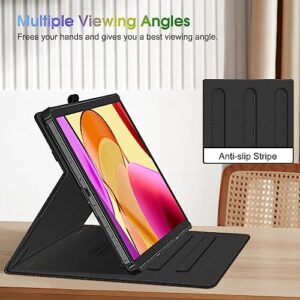 Fintie Case for Amazon Fire Max 11 Tablet (13th Generation, 2023 Release) - [Corner Protection] Multi-Angle Viewing Stand Cover with Pocket & Pencil Holder, Auto Sleep Wake, Black