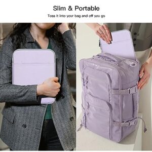 9-11 inch Sleeve Case for Fire Max 11 Tablet/Amazon Kindle Fire HD 10 & 10 Plus Tablet 10.1", iPad Pro 11/iPad 10.2 10.9/iPad Air 5 4th, Galaxy Tab A8/A7/S8/S7, iPad Organizer Carrying Bag -Purple