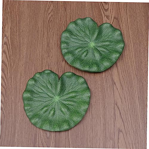 NOLITOY Lotus Leaves 30 Pcs Fleur De Lis Decor Green Decor Green Plants Mask Lilly Pads Artificial Lily Pads Artificial Leaves Artificial Plants Artificial Leaf Water Lotus Pool