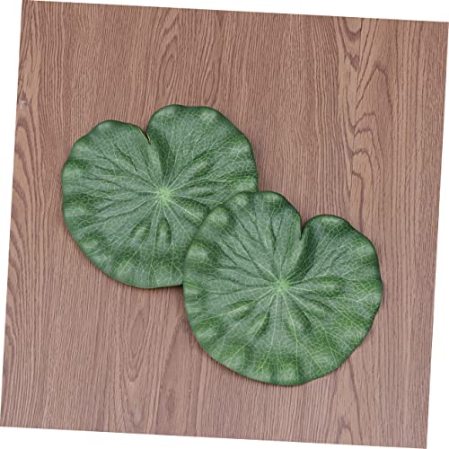 NOLITOY Lotus Leaves 30 Pcs Fleur De Lis Decor Green Decor Green Plants Mask Lilly Pads Artificial Lily Pads Artificial Leaves Artificial Plants Artificial Leaf Water Lotus Pool