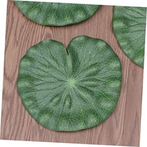 NOLITOY Lotus Leaves 30 Pcs Fleur De Lis Decor Green Decor Green Plants Mask Lilly Pads Artificial Lily Pads Artificial Leaves Artificial Plants Artificial Leaf Water Lotus Pool