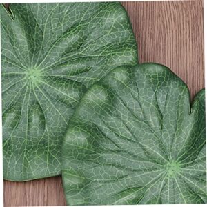 NOLITOY Lotus Leaves 30 Pcs Fleur De Lis Decor Green Decor Green Plants Mask Lilly Pads Artificial Lily Pads Artificial Leaves Artificial Plants Artificial Leaf Water Lotus Pool