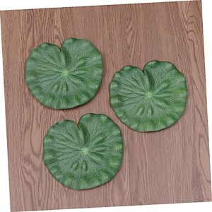 NOLITOY Lotus Leaves 30 Pcs Fleur De Lis Decor Green Decor Green Plants Mask Lilly Pads Artificial Lily Pads Artificial Leaves Artificial Plants Artificial Leaf Water Lotus Pool