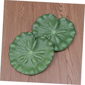 NOLITOY Lotus Leaves 30 Pcs Fleur De Lis Decor Green Decor Green Plants Mask Lilly Pads Artificial Lily Pads Artificial Leaves Artificial Plants Artificial Leaf Water Lotus Pool