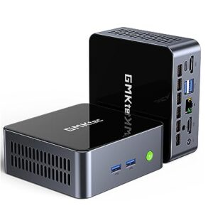 GMKtec Mini PC Windows 11 Pro Intel Core i7-11390H (Turbo 5.0 GHz) 1TB SSD 16GB DDR4, Desktop Mini Computers WiFi 6, USB3.2, BT 5.2, DP, HDMI, RJ45 2.5G