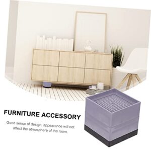 Furniture Sofa Bed Foot Booster Washing Machine Pedestal Foam Couch Floor Couch Furniture Heightening Pad Trundle Couch Plastic Grey Table Chair Riser Pad Couch Riser Sofa