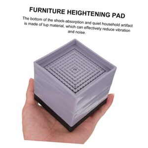 Furniture Sofa Bed Foot Booster Washing Machine Pedestal Foam Couch Floor Couch Furniture Heightening Pad Trundle Couch Plastic Grey Table Chair Riser Pad Couch Riser Sofa