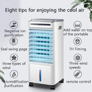 Portable air conditioner,3-IN-1 Air Cooler,cooling fan,120°Oscillation,Clean air,wide angle blower,move silently,ac unit for bedroom,humidifier,power saving,suitable for bedroom,office,RV