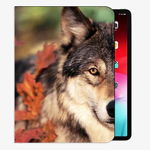 Hubin Compatible with iPad Air 5th Generation Case 2022/ iPad Air Case 4th Generation 10.9'', Muzzle Nose Wolf Look Whit Auto Sleep/Wake Up