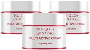 feelgo 3 pack - nu-glo skin cream - nu glo anti-aging, nu-glo, nu-glo cream, nu glo, nuglo, nuglo skincare, nu glo anti-wrinkle, nu-glo cream, skin care for face and eye cream moisturizer for 3 month