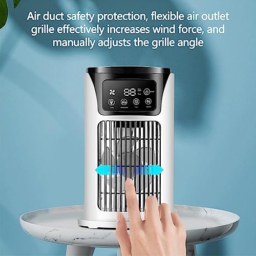 Portable A𝐢r Conditioners, Evaporative A𝐢r Cooler 3 Speeds,USB Personal Evaporative A𝐢r Cooler, Portable Humidifier F𝐚n for Room Kitchen Office Desk Bedroom Camping