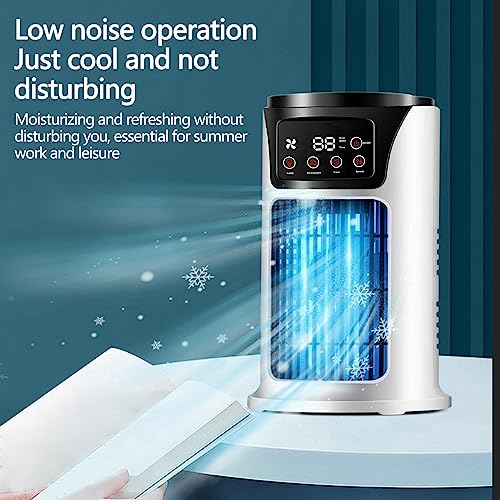 Portable A𝐢r Conditioners, Evaporative A𝐢r Cooler 3 Speeds,USB Personal Evaporative A𝐢r Cooler, Portable Humidifier F𝐚n for Room Kitchen Office Desk Bedroom Camping