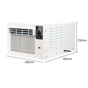 Air Conditioning Unit Portable Mobile Air Conditioners Small Silent Outdoor Camping Air Conditioning Unit Dormitory Security Booth Pet Room Elevator,White,220V