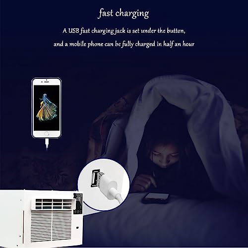 Air Conditioning Unit Portable Mobile Air Conditioners Small Silent Outdoor Camping Air Conditioning Unit Dormitory Security Booth Pet Room Elevator,White,220V