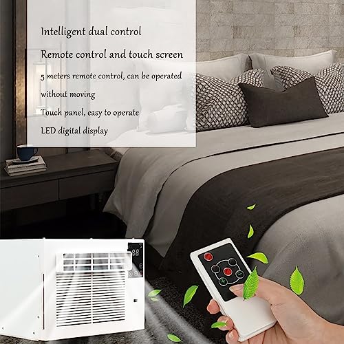 Air Conditioning Unit Portable Mobile Air Conditioners Small Silent Outdoor Camping Air Conditioning Unit Dormitory Security Booth Pet Room Elevator,White,220V