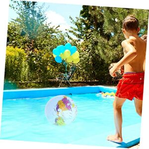 ibasenice Inflatable Beach Ball 12pcs Globe Beach Ball s Inflatable Globe Party Balls Globe Shaped Beach Ball Swimming Party Balls PVC Teaching Supplies Summer Water Toy