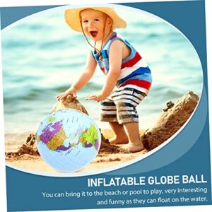 ibasenice Inflatable Beach Ball 12pcs Globe Beach Ball s Inflatable Globe Party Balls Globe Shaped Beach Ball Swimming Party Balls PVC Teaching Supplies Summer Water Toy