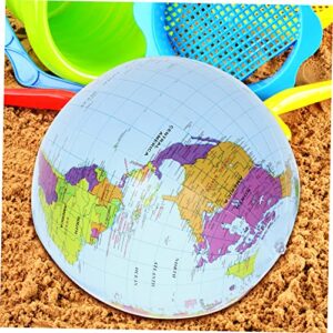 ibasenice Inflatable Beach Ball 12pcs Globe Beach Ball s Inflatable Globe Party Balls Globe Shaped Beach Ball Swimming Party Balls PVC Teaching Supplies Summer Water Toy