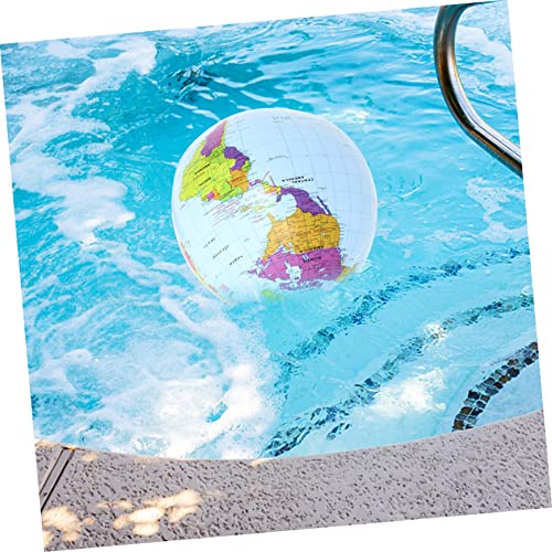 ibasenice Inflatable Beach Ball 12pcs Globe Beach Ball s Inflatable Globe Party Balls Globe Shaped Beach Ball Swimming Party Balls PVC Teaching Supplies Summer Water Toy