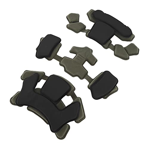 Rtuates Helmet Chin Strap, Easy to Install Helmet Padding Kit Comfortable Exquisite Workmanship Strong Compatibility for Wendy for Fast (Army Green Sponge)