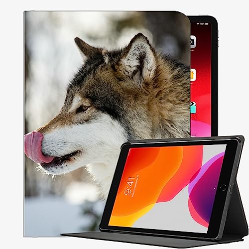 Wugao Wugao for iPad Air (3rd Gen) 10.5" 2019 / iPad Pro 10.5" 2017 Case Cover,Portrait Tongue Closeup Auto Wake/Sleep Cover