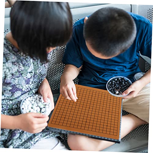 TOYANDONA 8 Pcs Go Board Chess Board for Kids Travel Chess Board Portable Chess Board Leather Travel Chess Set Roll-up Chess Board Convenient Chess Folding Board Kids Go Chess Boards Mini